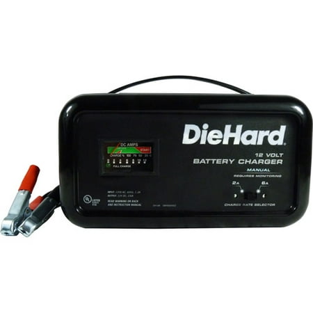 Diehard 6/2 AMP Manual Battery Charger - Walmart.com