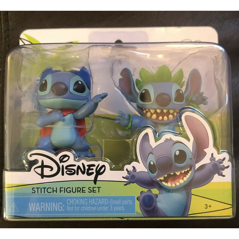 Disney LILO & Stitch Figure Set 3" Figures Superhero Stitch & Hula ...