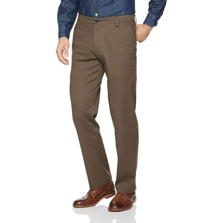 Dockers Men's Easy Khaki Straight Fit Pant D2, Dark Pebble (Stretch ...