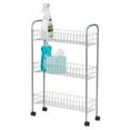 Slim Rolling Cart with 3 Shelves by Household Essentials, Ideal for ...