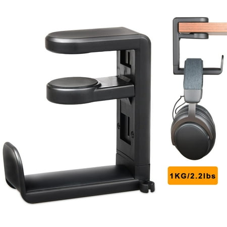 Headphone Hook Holder Design Rotating Arm Clamp PC Gaming Table Clamp ...