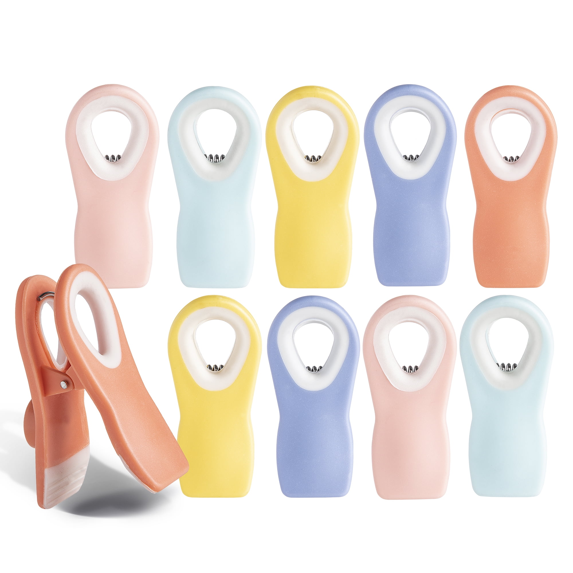 Cook with Color Chip Bag Clips with Magnets, Kitchen Accessories, 10 ...