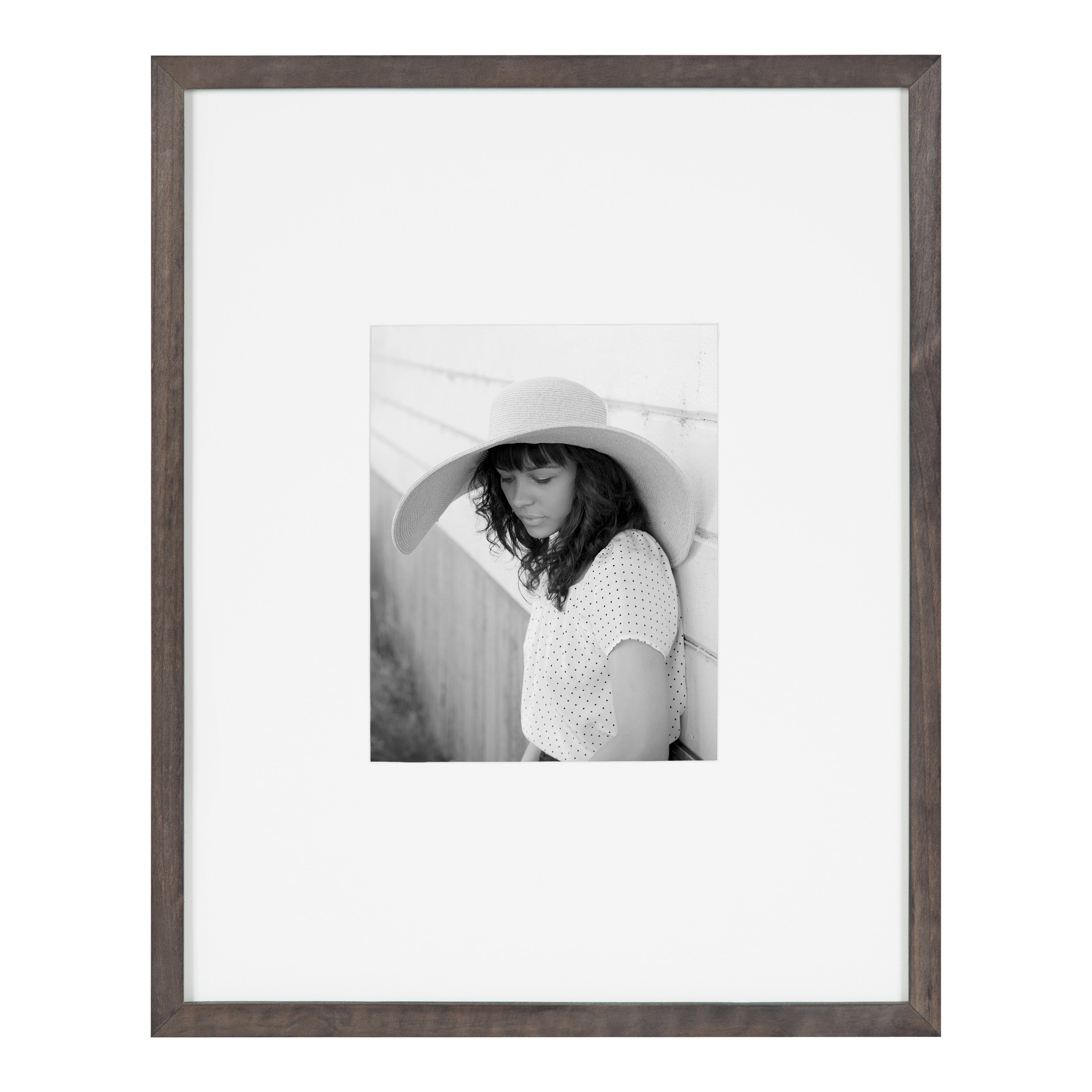 DesignOvation Gallery Wood Photo Frame 16 Inch X 20 Inch Matted To 8