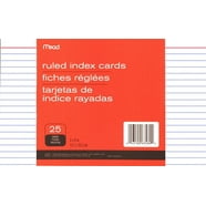 Ruled Index Cards, 5 x 8, White, 100/Pack - Walmart.com