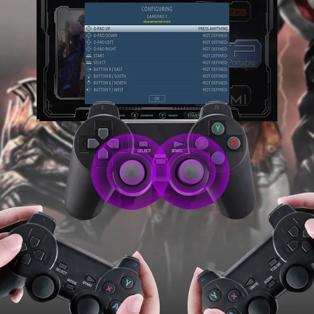 V5 Home Game Console with 2 2.4GHz Wireless Controller Set-top Box Game ...