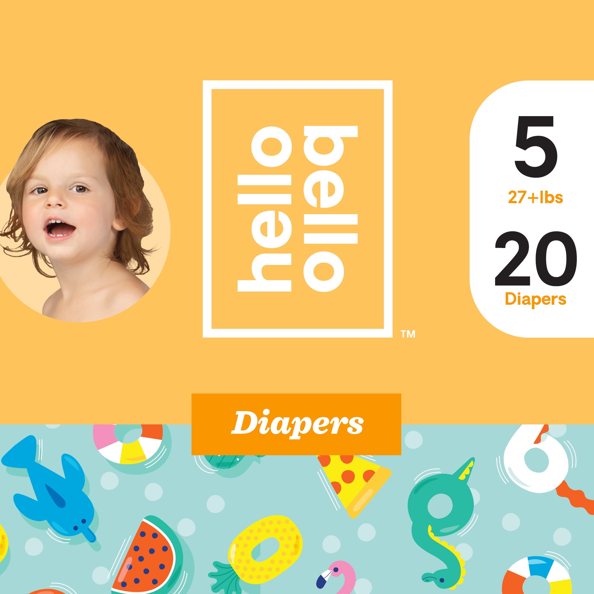 Hello Bello Diapers - Lil Floaters - Size 5 (20ct) - Walmart.com