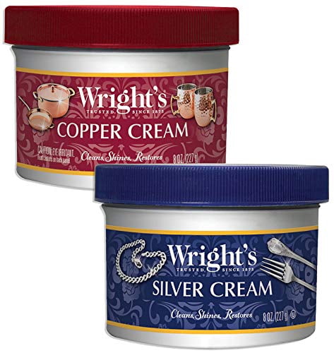 Buy Wrights Silver and Copper Cream Cleaner and Polish - 8 Ounce Each ...