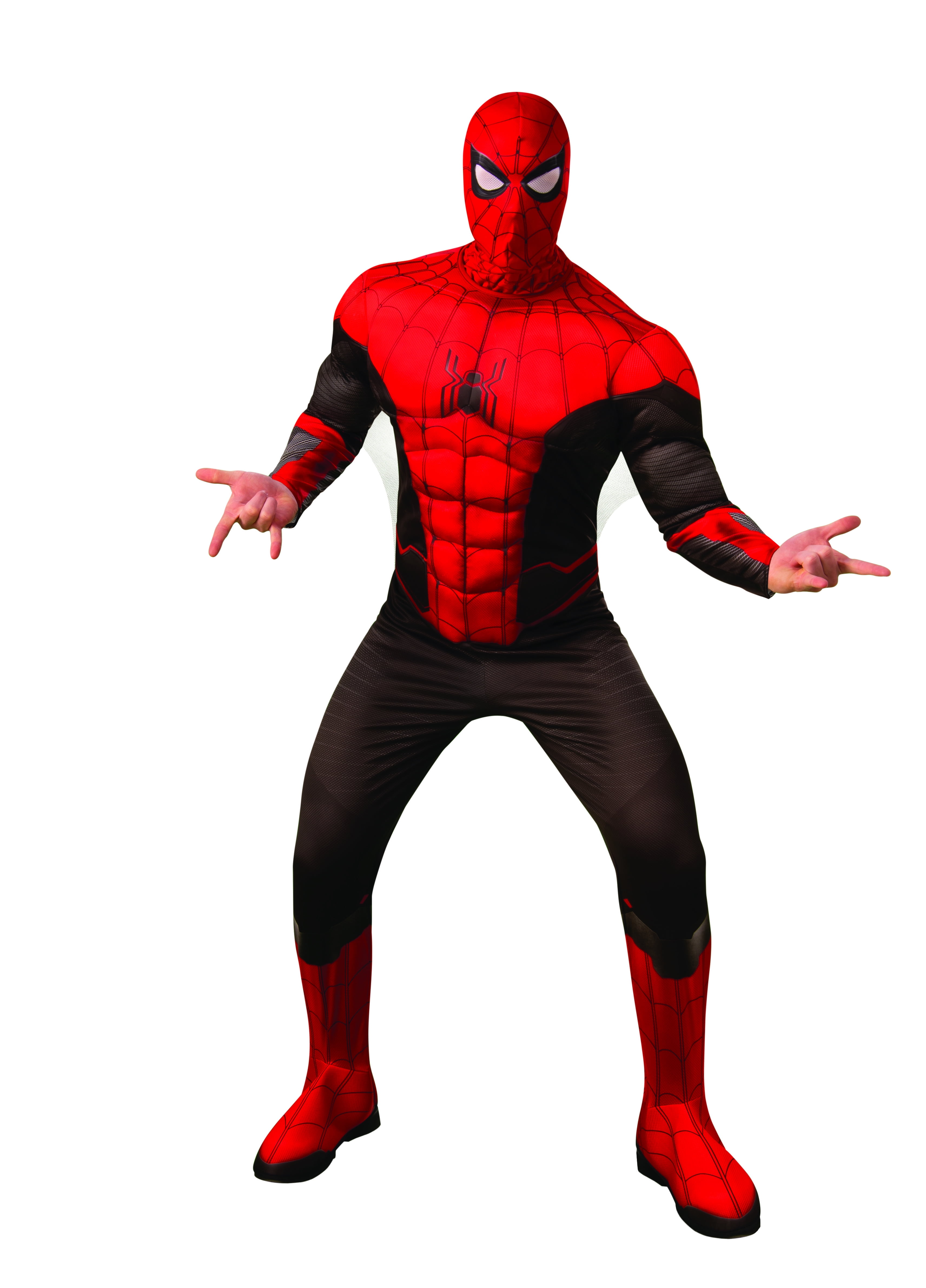 Men Spider Man Muscle Chest Adult Mens Delux Superhero Costume Rubies