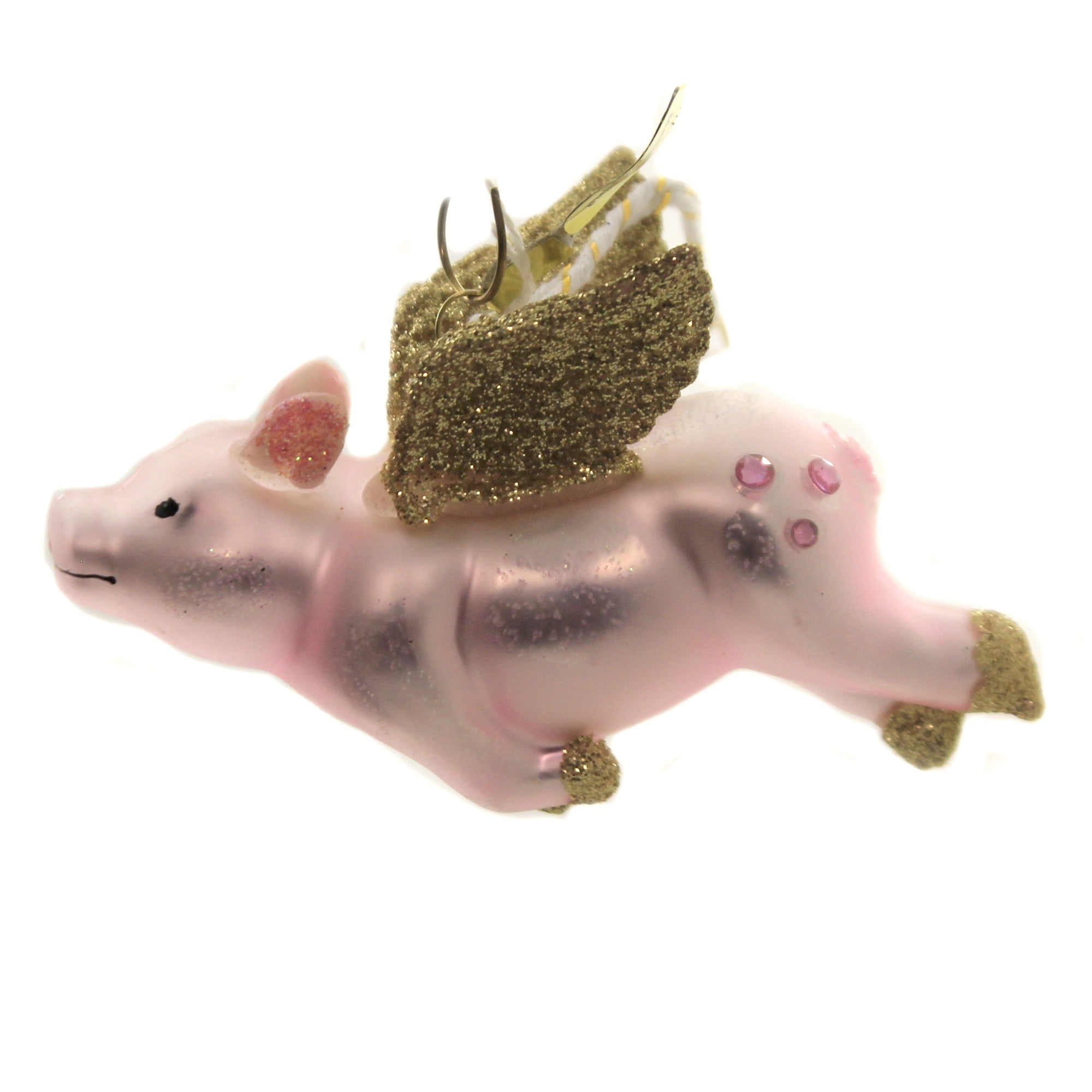 Holiday Ornament Flying Pig Ornament. Glass Marathon Go4285 - Walmart.com