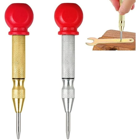 SICED 2 Pieces Auto Punch, Metal Auto Punch, Auto Center Punch, Auto ...