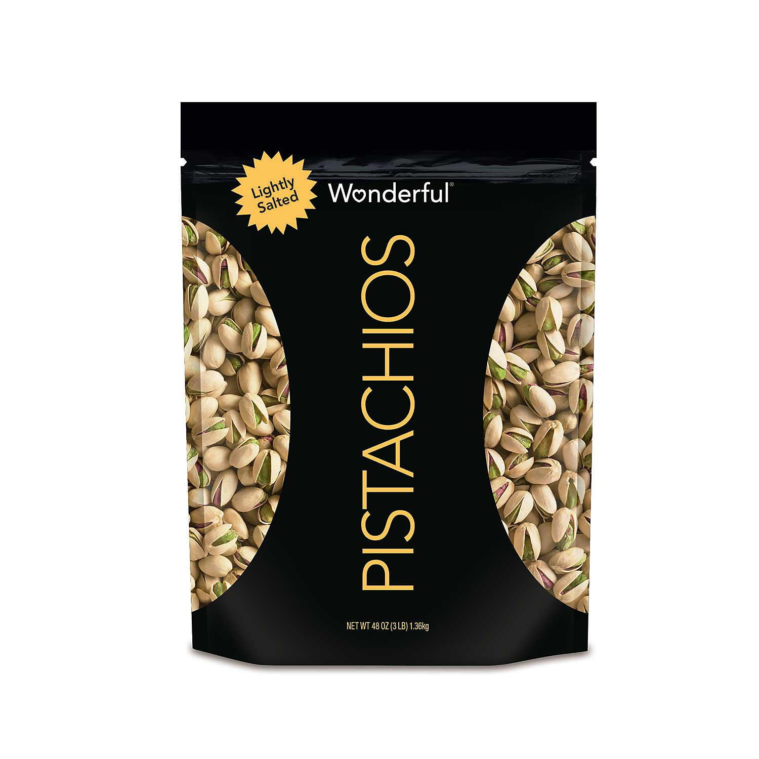 Wonderful Pistachios, Roasted Lightly Salted (48 oz.) - Walmart.com
