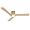 Wozzio 52'' White Ceiling Fan with Light Remote Control for Medium ...