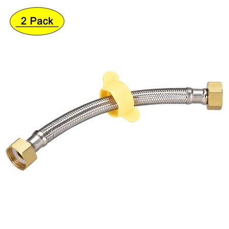 Faucet Supply Connector 1/2 Inch IPS Female x 1/2 Inch IPS Female 8 ...