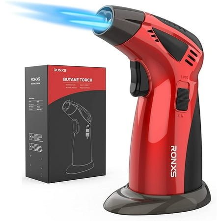 Butane Torch, Premium Double Flame Big Kitchen Torch Lighters with ...