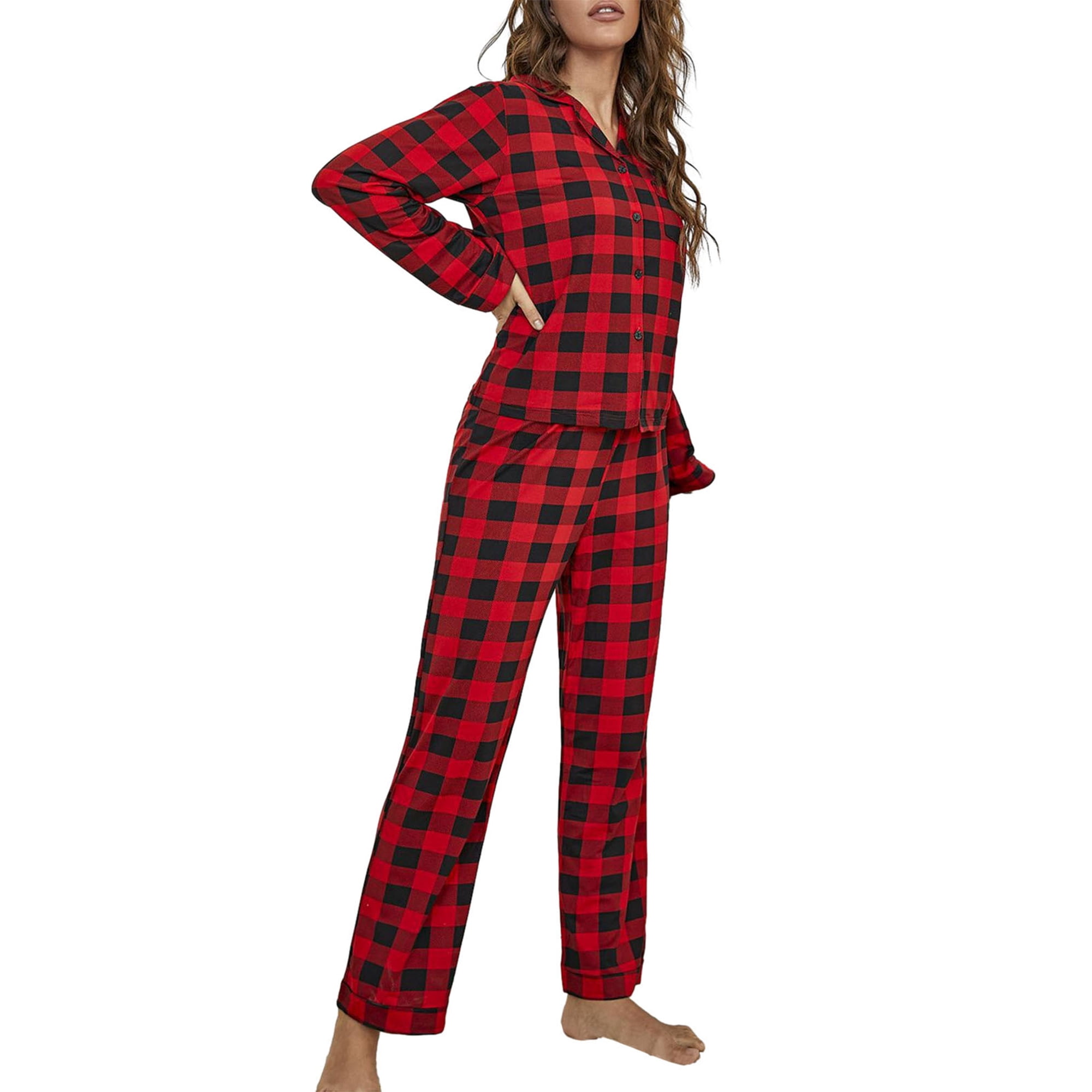 Click here for Gupgi Women Christmas Plaid Pajamas Set 2pcs Pjs S... prices