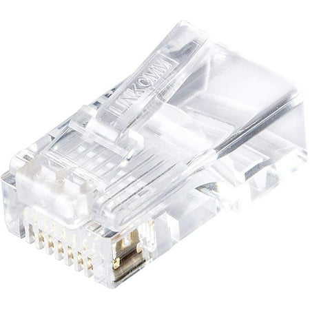 LINKOMM 50-Pack RJ45 Cat5e Ethernet UTP Unshielded Modular Plug ...