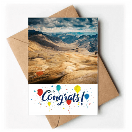 Mountains Desert Outdoor Cloud Sky Wedding Cards Congratulations ...
