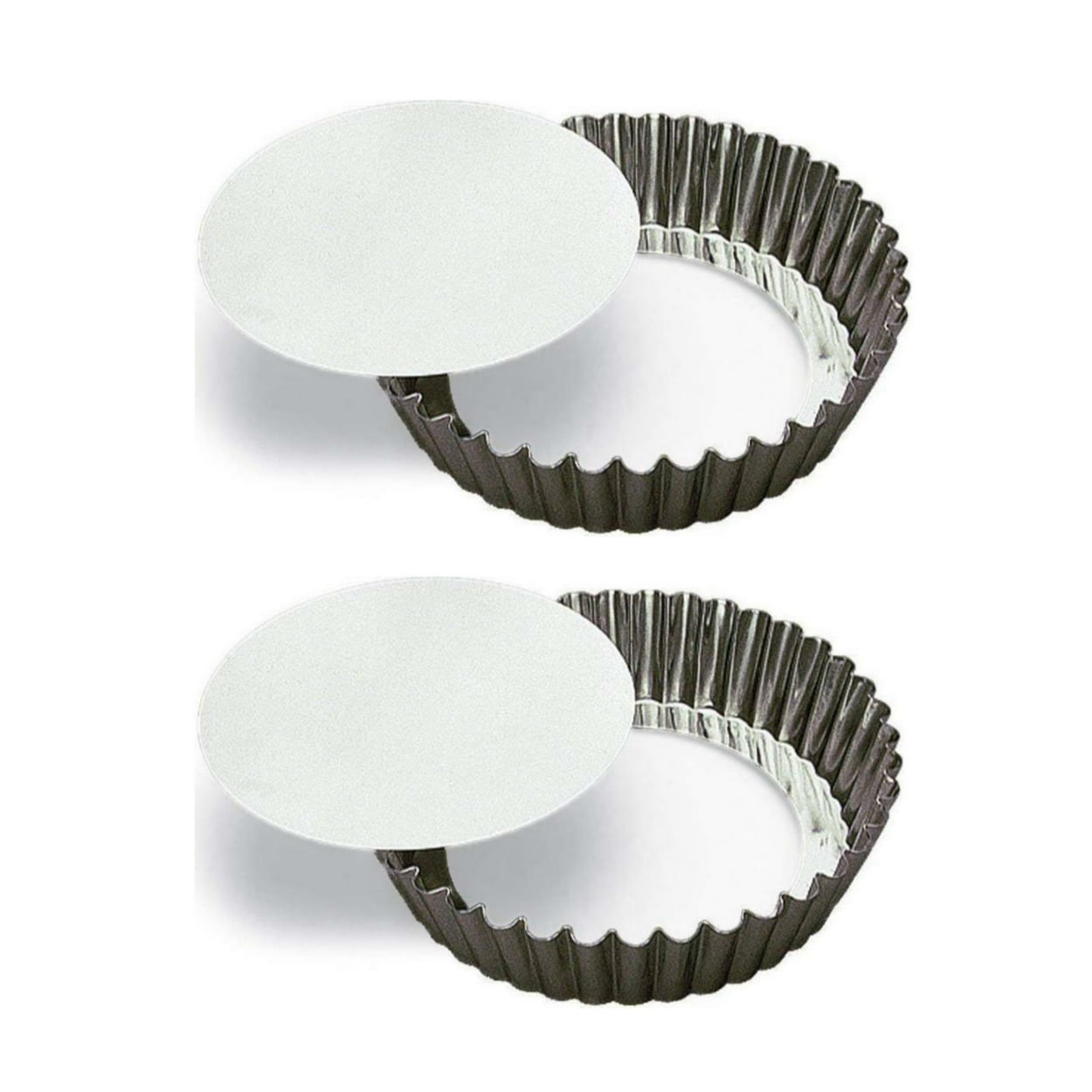 Gobel Quiche Mold LB with Narrow Ribs Tin (10 x 2-Inch, 2-Pack ...