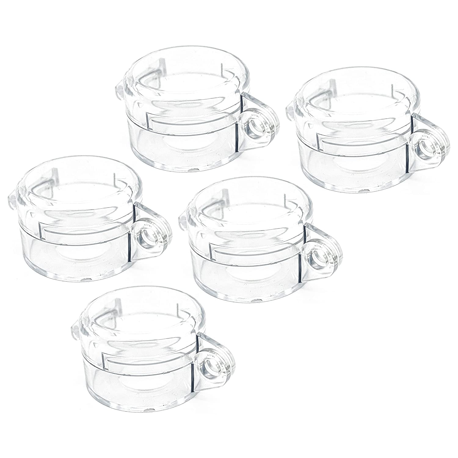 TRADESAFE Emergency Stop Button Cover Lockout - Round Transparent E ...