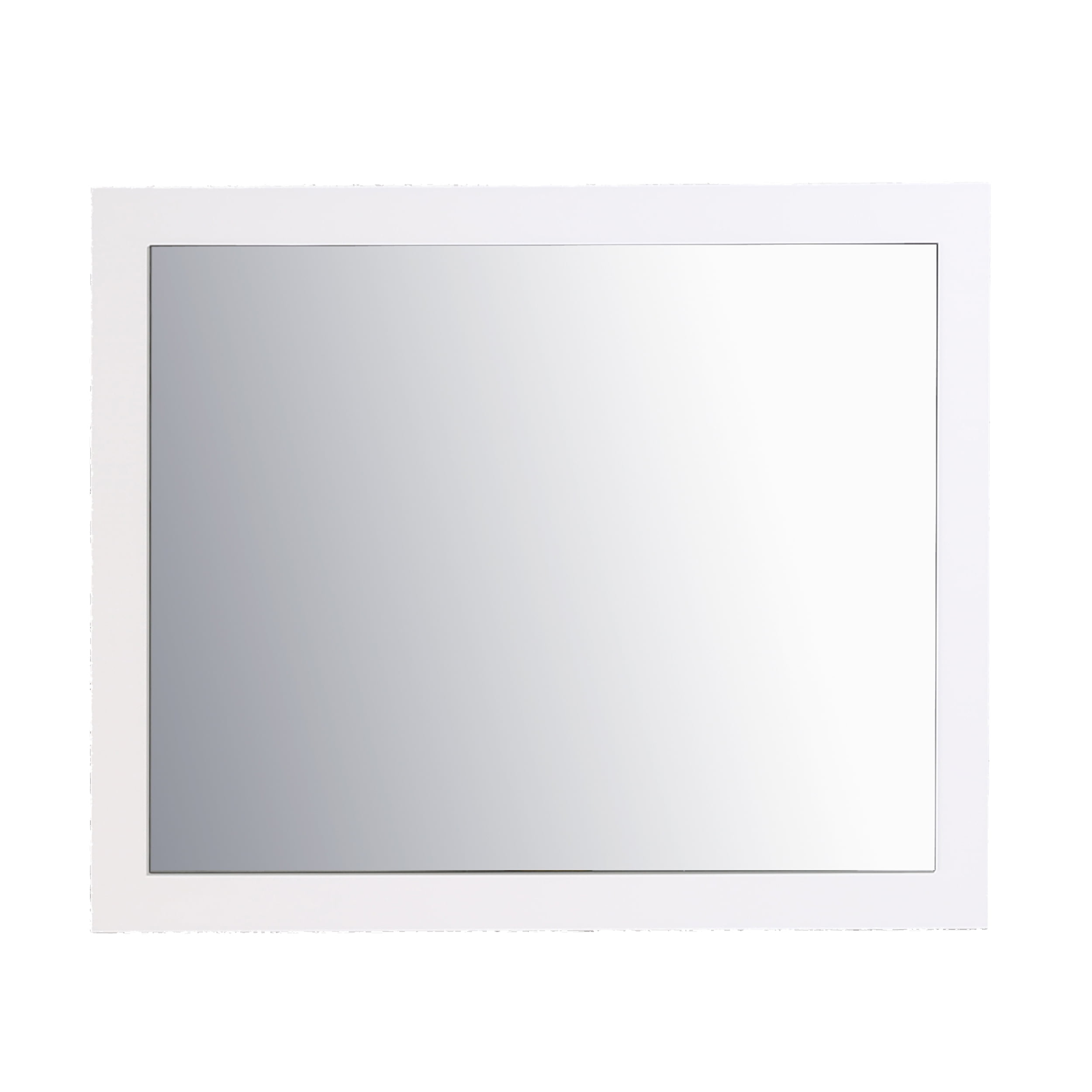 Eviva Sun 42" Glossy White Full Framed Bathroom Wall Mirror - Walmart.com