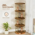 Flycity 4 Tier Rotating Bookshelf, 360Â° Display Rotating Bookcase ...