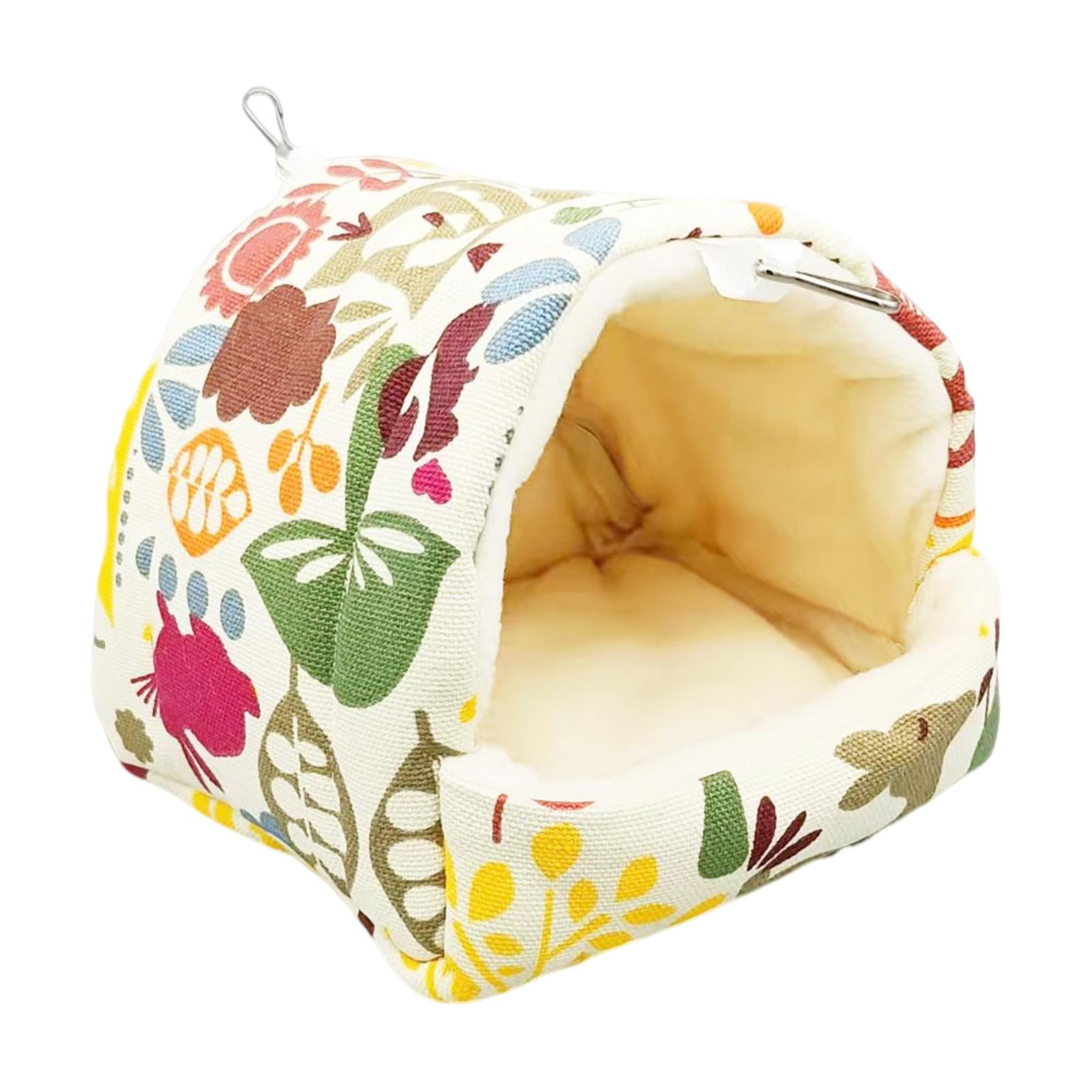 Warm Parrot Cage Tent Hammock Shed Cave Hut Birdcage Plush Bird Hanging ...