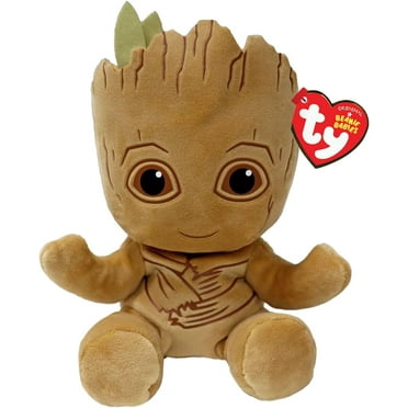 TY Beanie Babies Marvel Super Heroes - SET OF 4 (Groot, Hulk, Capt ...