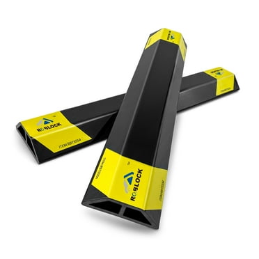 BouPower 72" Car Parking Stopper, Heavy Duty Rubber Parking Curb Wheel ...