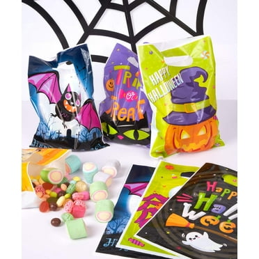 62 Pack Halloween Treat Bags Candy Bags, Trick or Treat Goodie Gift ...