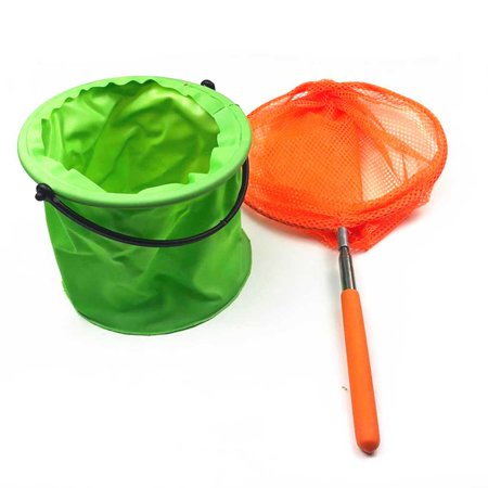Children Fishing Catching Net Fish Bucket Set with Fishnet Catcher ...