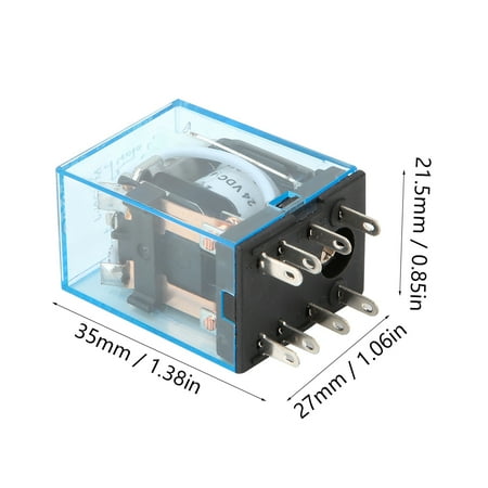 8 Pin DPDT Relay, Wear- 10A Practical Electromagnetic Relay, 10pcs 10A ...
