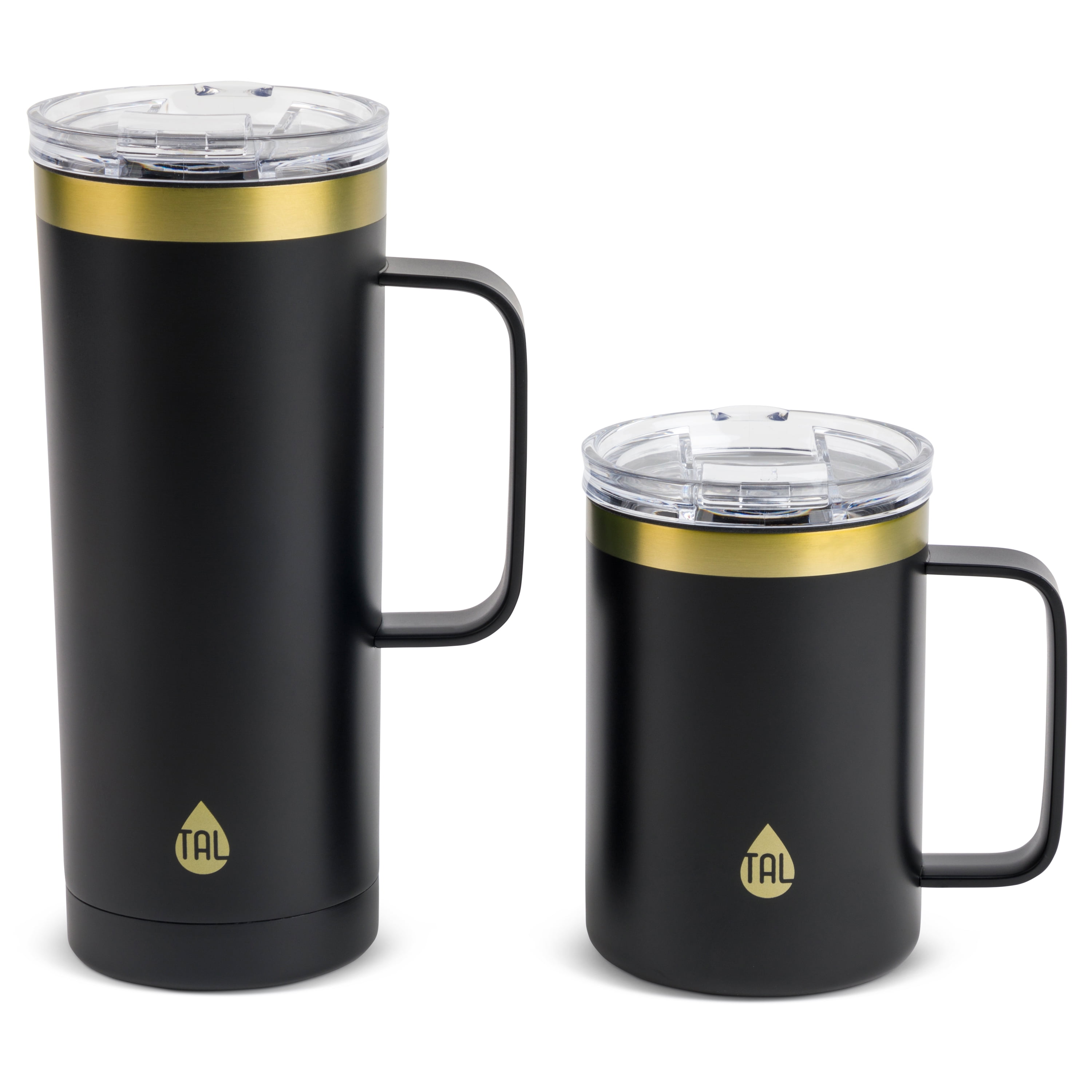 TAL Stainless Steel Mountaineer Coffee Mug 2 Pack, 20 fl oz and 12 fl ...