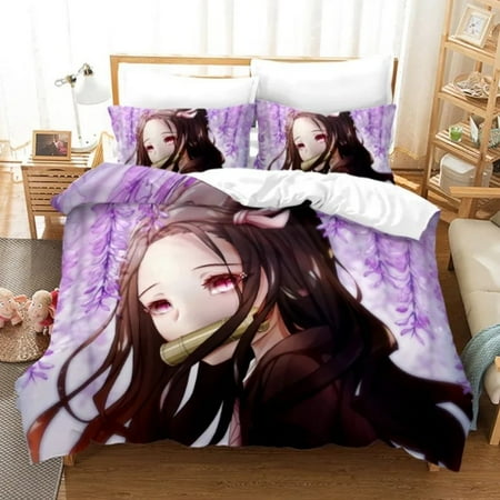 Demon Slayer: Blade II Bedding Three-piece Home Textile Set | Walmart ...
