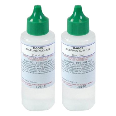 Taylor R0009 Swimming Pool Spa Water Test Kit H2SO4 2 Ounce Refill ...