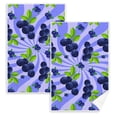 2pcs Color 13 Blueberry Watercolor Dish Towels - Soft Polyester ...