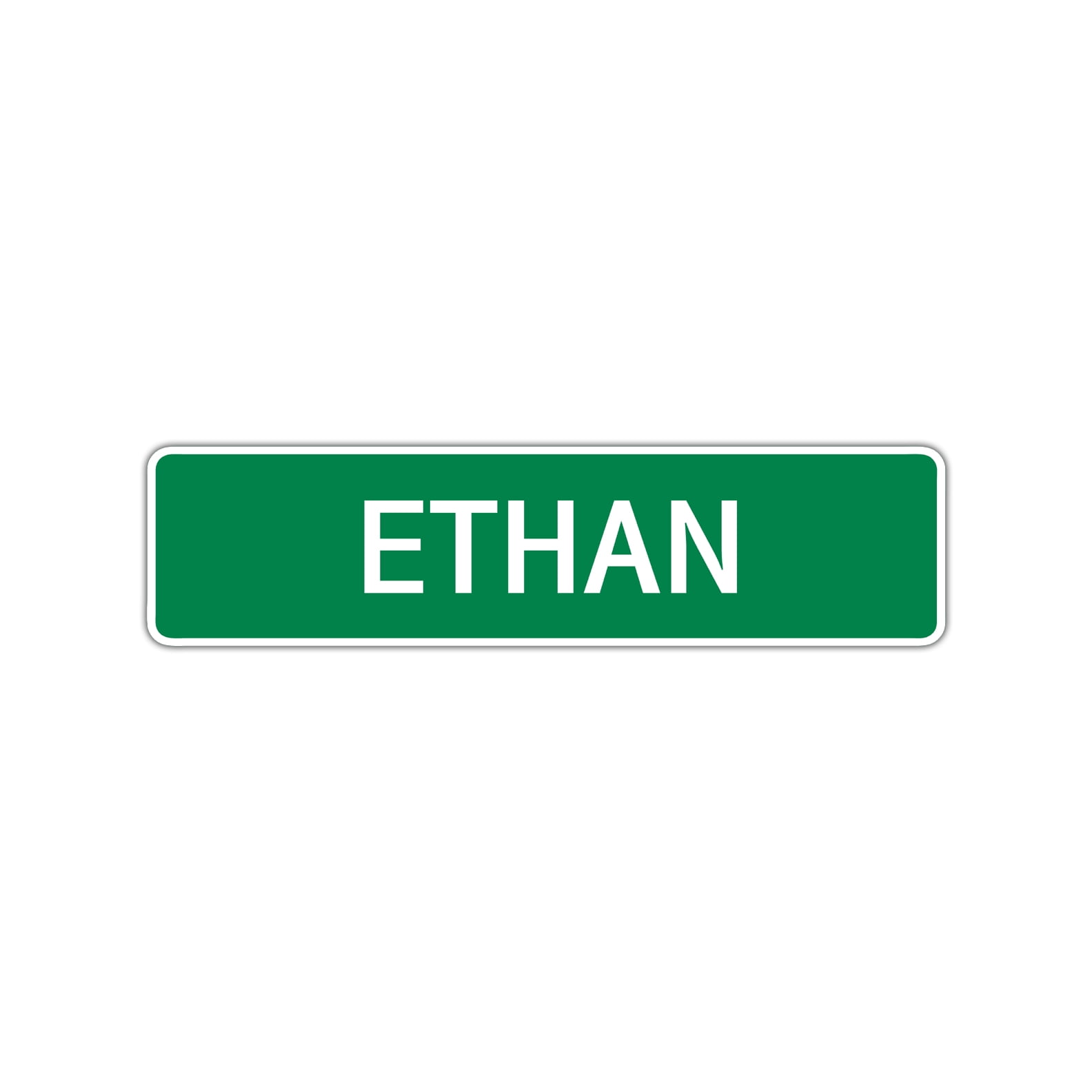 Ethan Boys Children Name Indoor Outdoor Letter Printed Label Wall ...