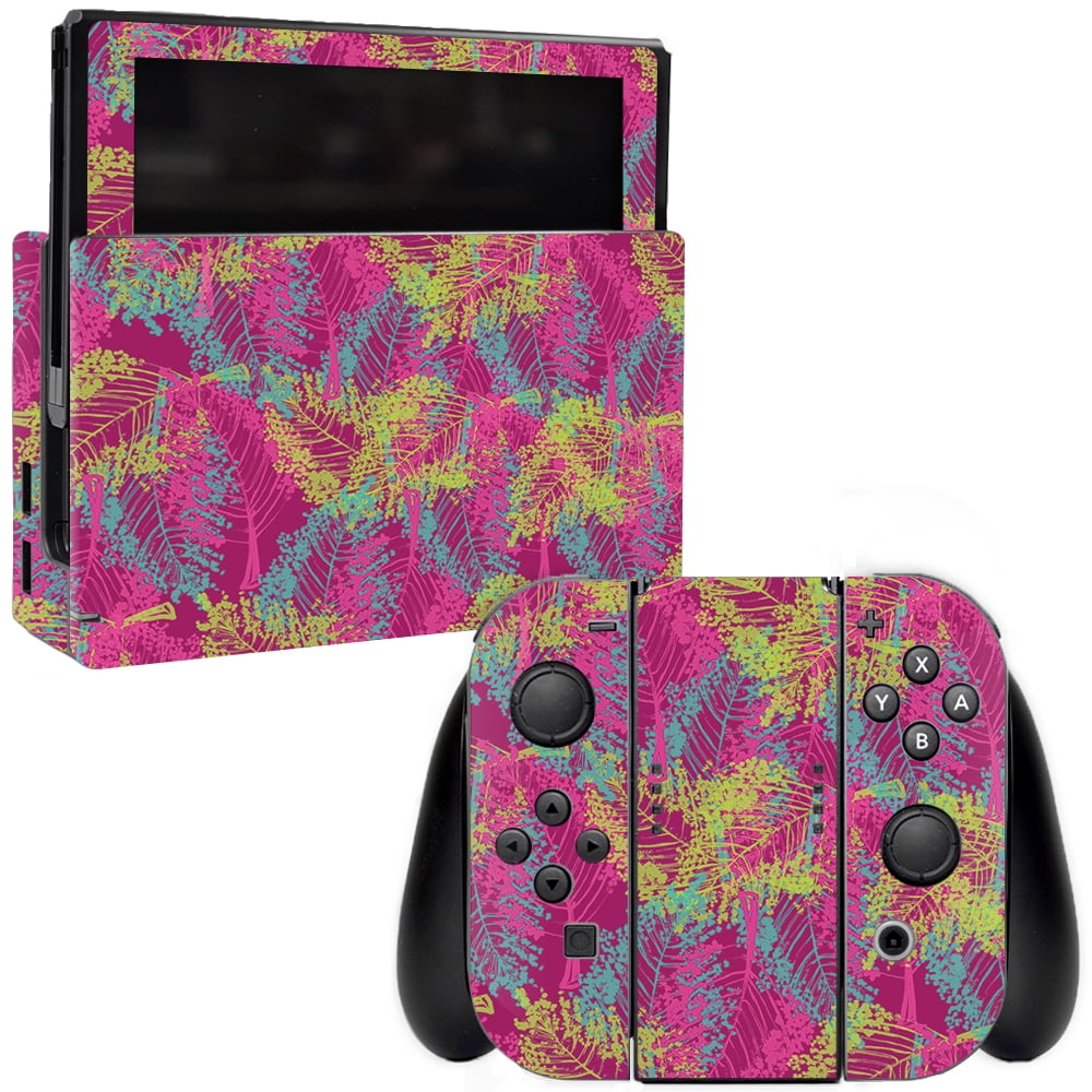 Skin Decal Wrap Compatible With Nintendo Switch Magenta Summer ...
