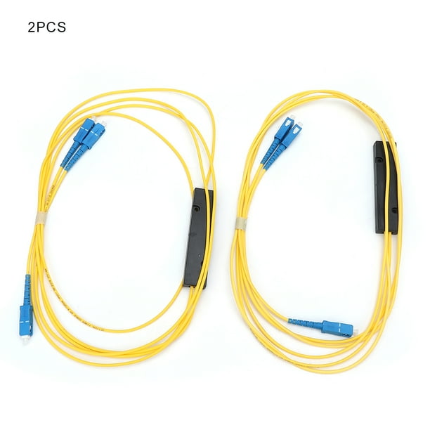 Fiber Optic Splitter,2 Pcs 1x2 Fiber Low Loss Optic Fiber Splitter ...