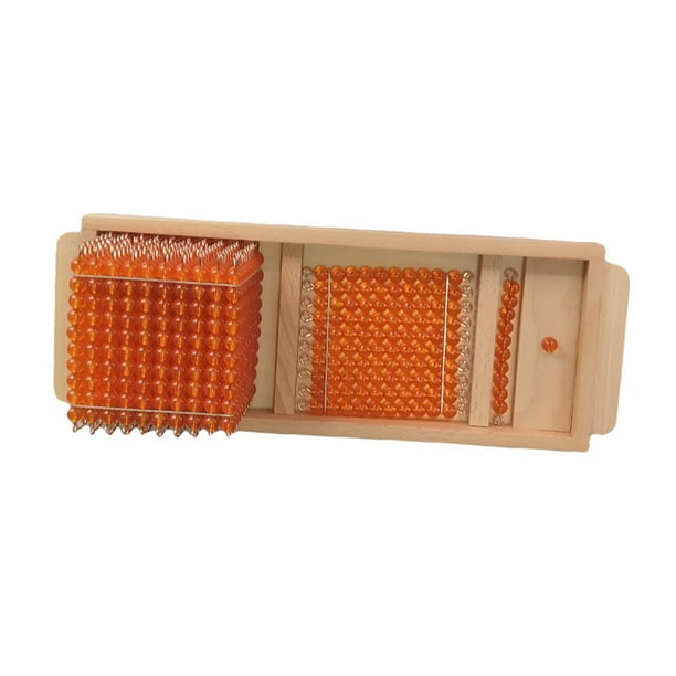 Juguete de cuentas matemáticas,Juego de material de cuentas Montessori ...