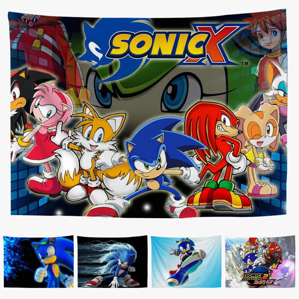 Sonic Backdrop,Hedgehog Sonic Background for Photography Boy Party ...