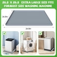27''x27'' Washing Machine Drain Pan Silicone Mat with 0.78'' Raised ...