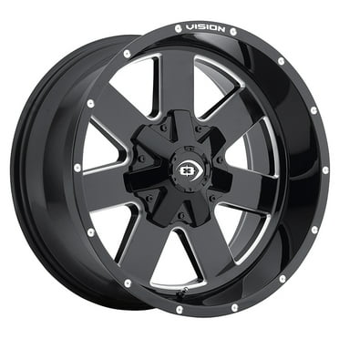 18x9 Vision 405 Korupt Satin Black Wheel 8x180 (12mm) - Walmart.com