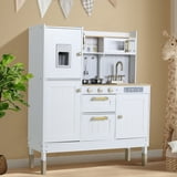 LAZY BUDDY Kids Pretend Play Kitchen Set, Realistic Stove, Light ...