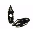 Black 1" Spike Billet Handlebar Riser for Harley Sportster Softail Dyna ...