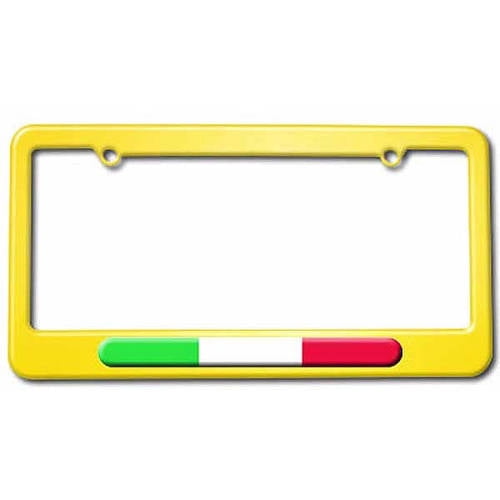 Italian Flag, Italy License Plate Tag Frame, Multiple Colors - Walmart.com