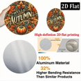 2D Flat, 1pc 8x8inch Aluminum Hello Autumn Aluminum Sign, Inch - Round ...