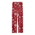 Adeawade Chritsmas Pants For Mens Wide Leg Xmas Pj Bottoms Elastic ...
