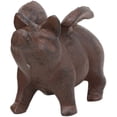 Cast Iron Small Whimsical Flying Pig Angel Decorative Statue Desk ...