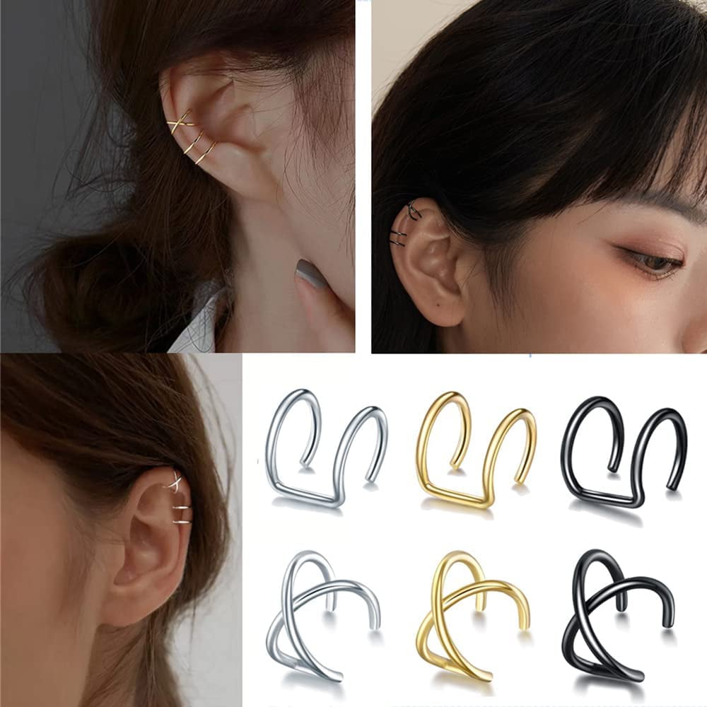 Cartilage Piercing Cuff Earrings