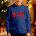 Boys Long Sleeve Crewneck Print Sweatshirt Soft Lined Thermal Pullover ...